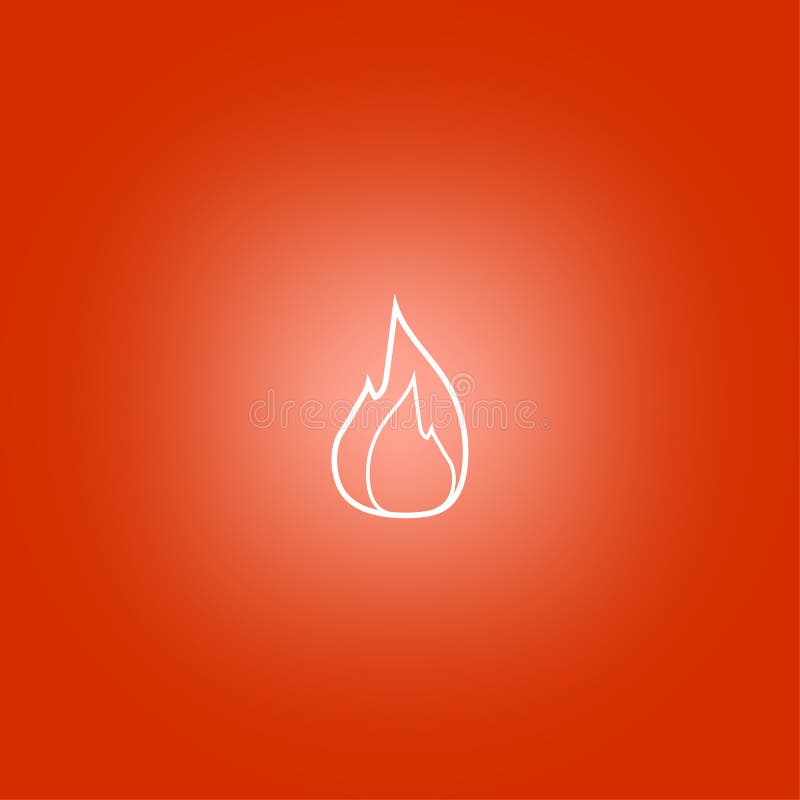 Fire Flat Design. Vector Illustration. EPS 10 Stock Vector ...