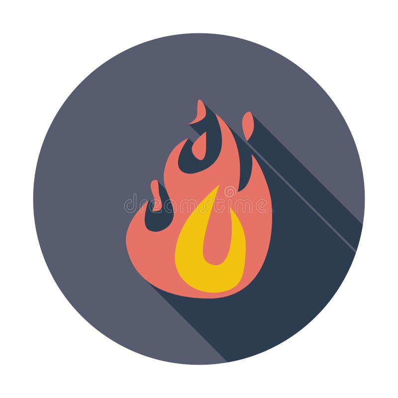 Fire icon stock vector. Illustration of painting, campfire - 90291709