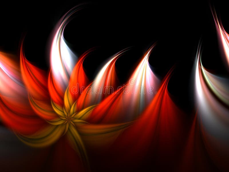 Fire Flower stock illustration. Illustration of pattern - 4554948