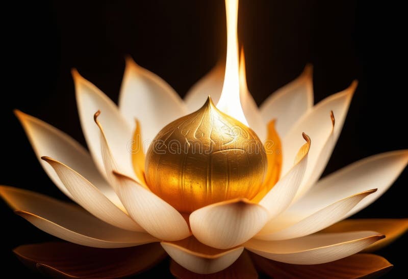 Fire Flower Flame Burning Torch Stock Illustration - Illustration of ...