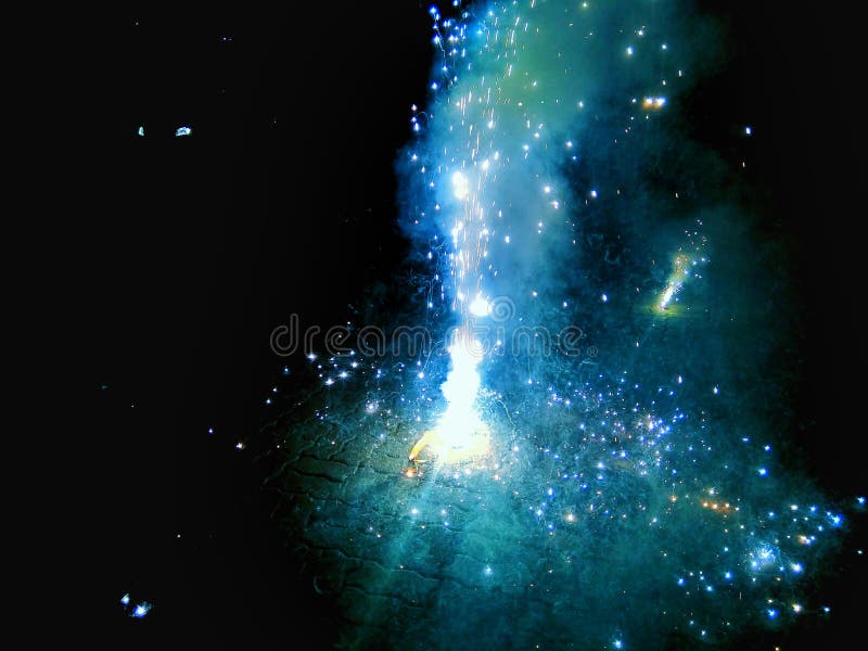 Fire flower pot stock image. Image of diwali, fire, sparkle - 162289747