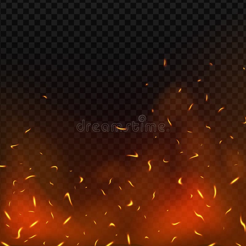 Fire sparks background stock illustration. Illustration of sparkle ...