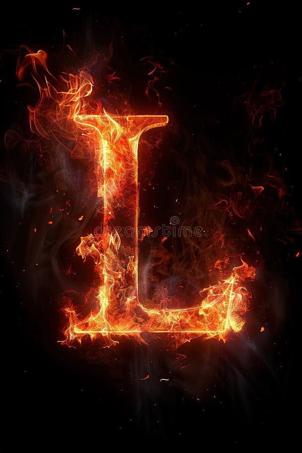 Fire Letter L Stock Illustrations – 300 Fire Letter L Stock ...