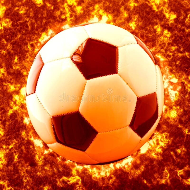 Fire Football stock image. Image of symbol, action, fire - 31060151