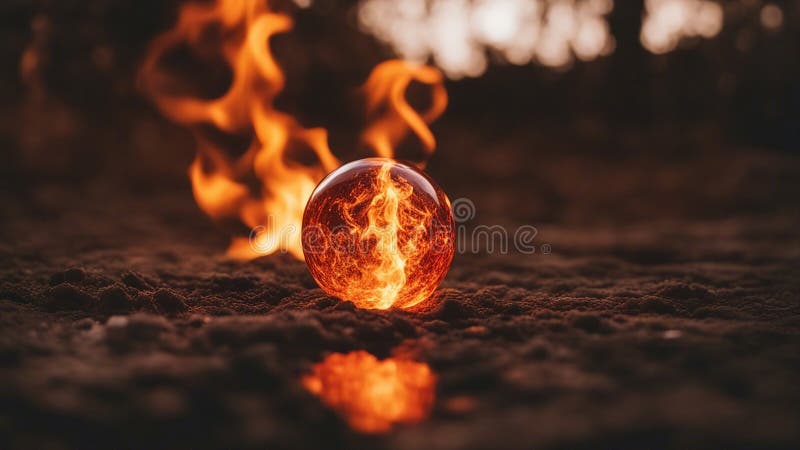 The Fire Ball Was Smooth and Clear, and it Contained a Small Flame that ...