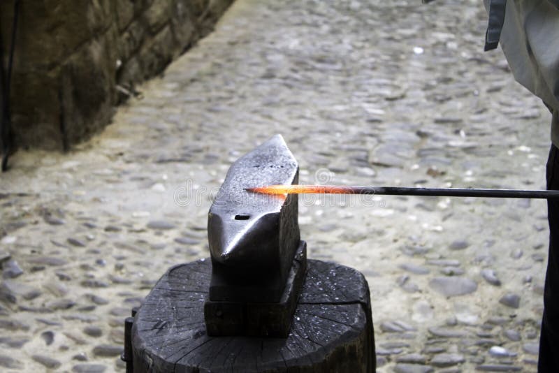 Fire in forge stock photo. Image of coals, coal, iron - 94749878