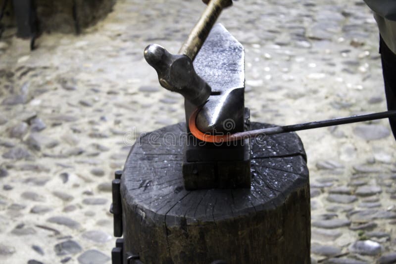 Fire in forge stock image. Image of industrial, glow - 94751753