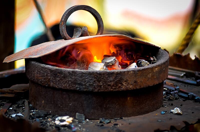 Fire, forging, flame stock photo. Image of fire, dessert - 214803852