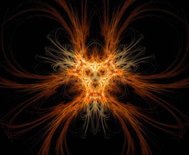 Fire Fractal Design stock illustration. Illustration of abstract - 660940