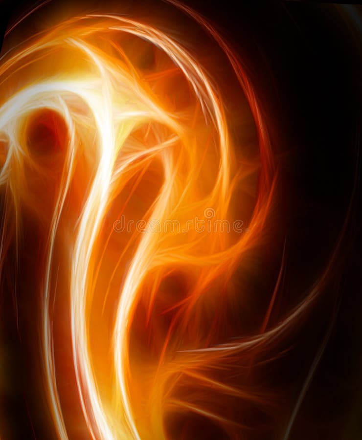Fire fractal illustration stock illustration. Illustration of ...