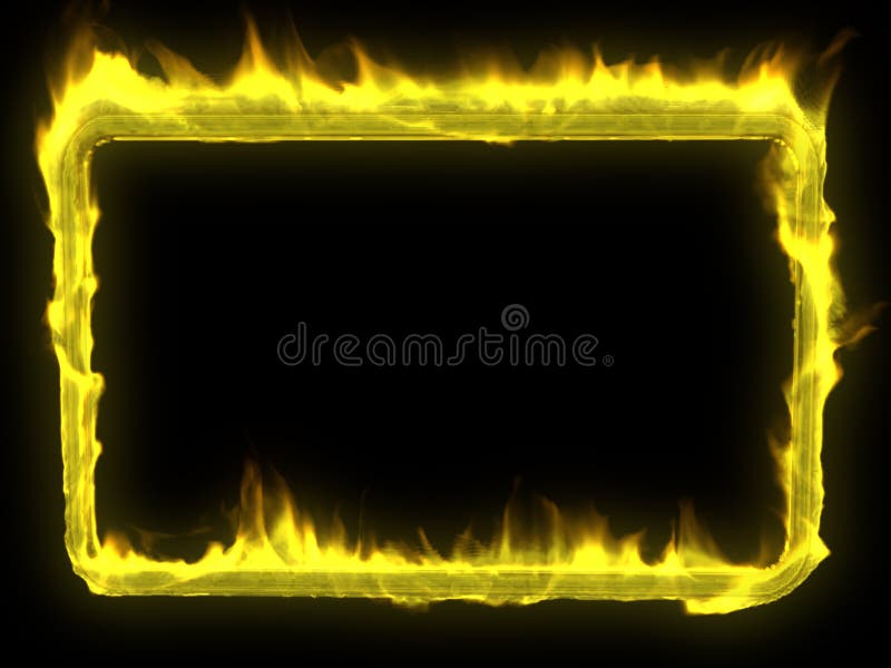 Fire frame stock illustration. Illustration of color - 15825252