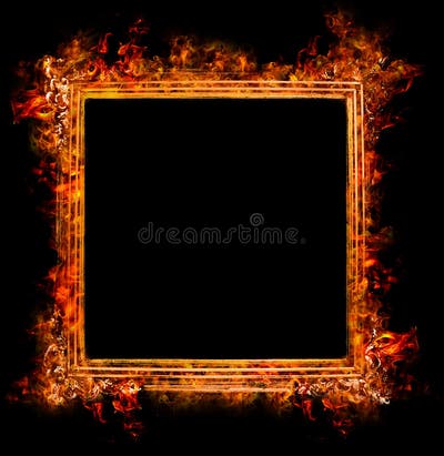 Fire frame stock illustration. Illustration of element - 15067148