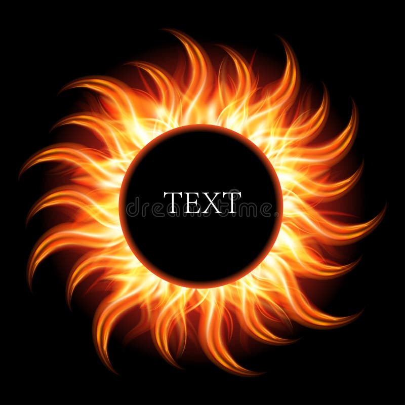 Fire Frame stock vector. Illustration of blank, flame - 25655754