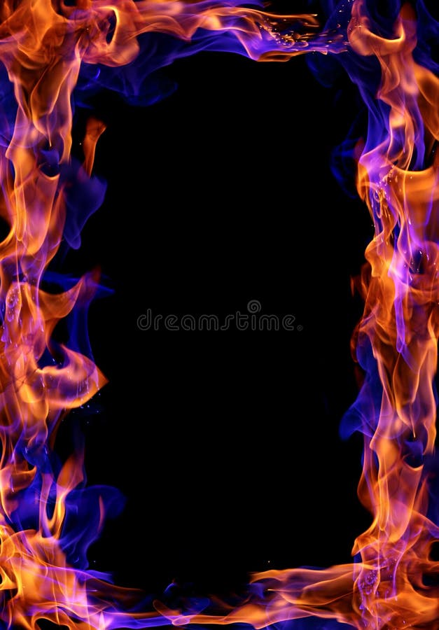 Fire frame stock photo. Image of abstract, glowing, bonfire - 7219240