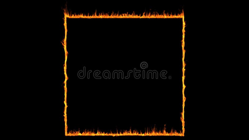 Fire Frame Burning in Looped Animation. HD 1080 Stock Video - Video of ...