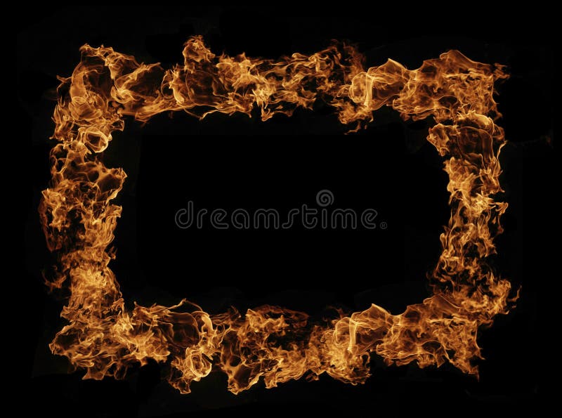 Fire frame stock photo. Image of wildfire, night, firewall - 64271172