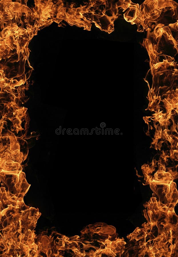 Fire frame stock photo. Image of frame, fire, background - 64271756