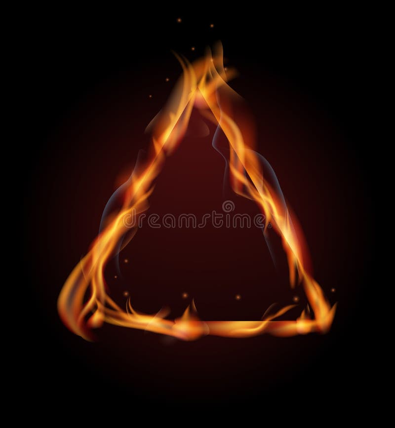 Flaming Triangle Stock Illustrations – 236 Flaming Triangle Stock ...