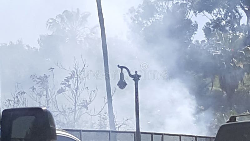 Fire 110 freeway hot day stock image. Image of freeway - 180440907