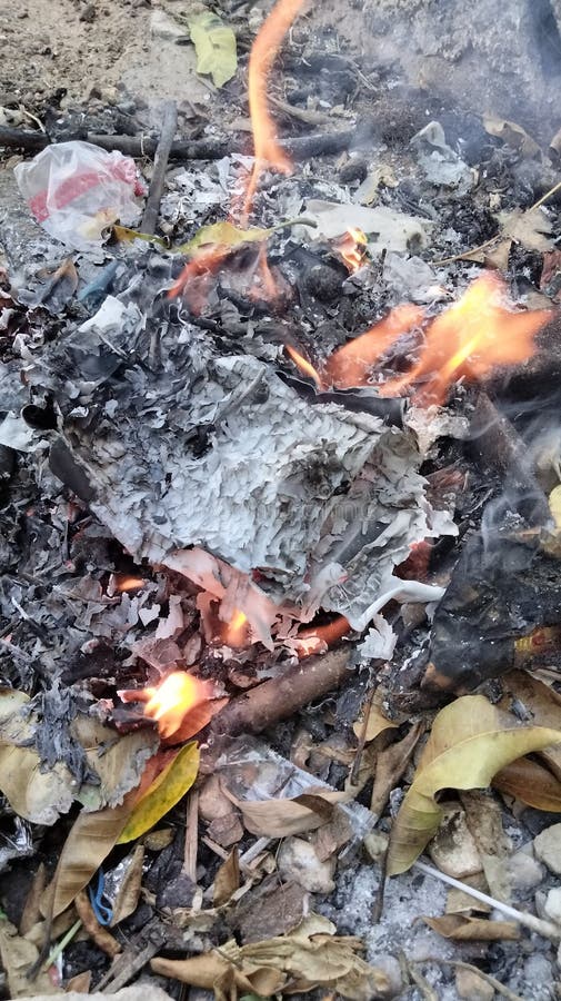 Fire is a Fuel that Causes the Release of Heat and Light Stock Image ...