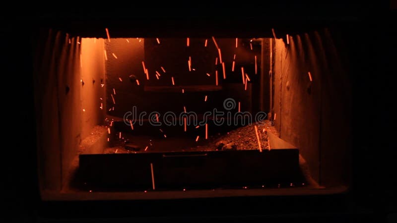 The Fire in the Furnace. Heating System Stock Video - Video of beam ...