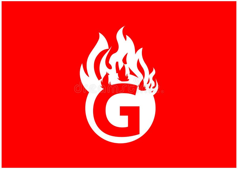Fire G Letter Logo and Icon Design Template Stock Vector - Illustration ...