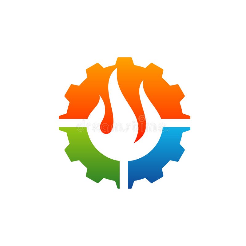 Gear Flame Fire Logo Stock Illustrations – 800 Gear Flame Fire Logo ...