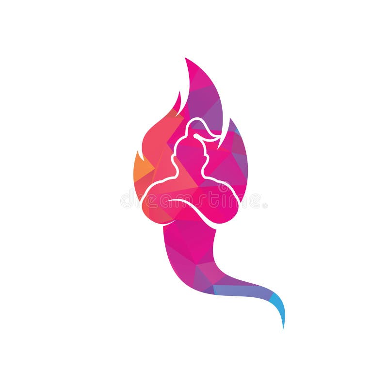 Fire Genie Logo Design Vector. Stock Vector - Illustration of modern ...