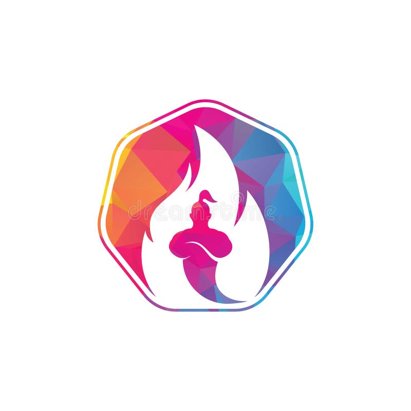 Fire Genie Logo Design Vector. Stock Vector - Illustration of arabic ...