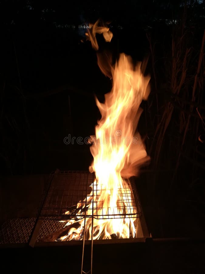 Fire grill stock photo. Image of flames, fire, grill - 106975228