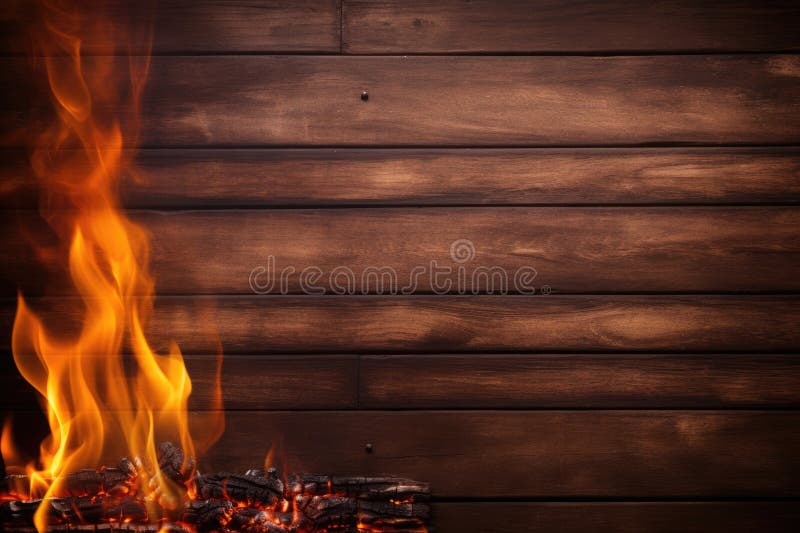 Fire Grilled Themed Background Large Copy Space - Stock Picture ...