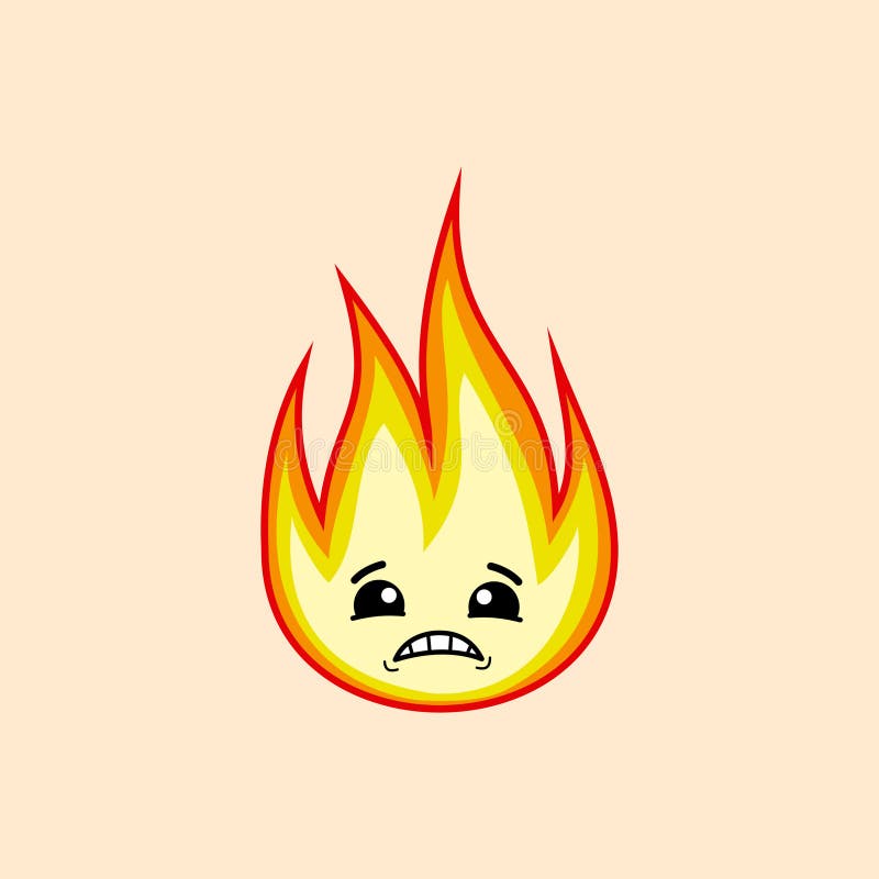 Fire Gritted Teeth Expression Clipart Stock Vector - Illustration of ...