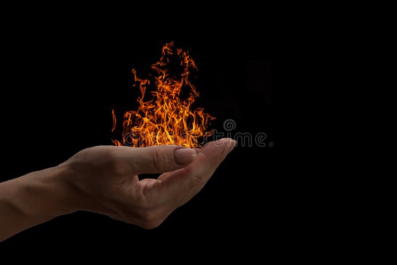 Rock Hand Sign Fire