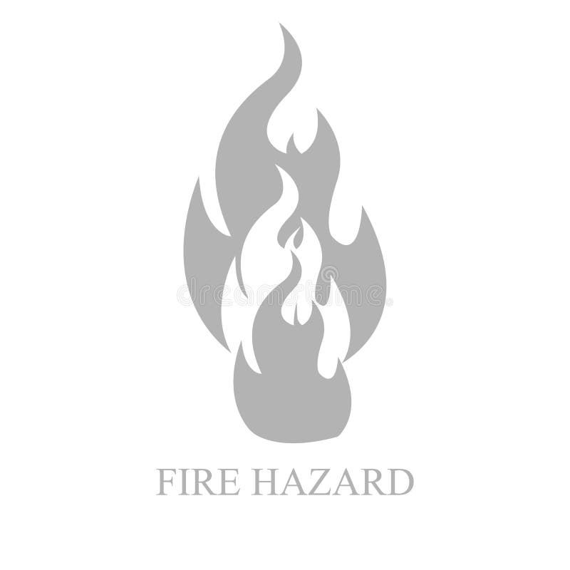 Fire Hazard Icon, Vector Illustration Stock Vector - Illustration of ...