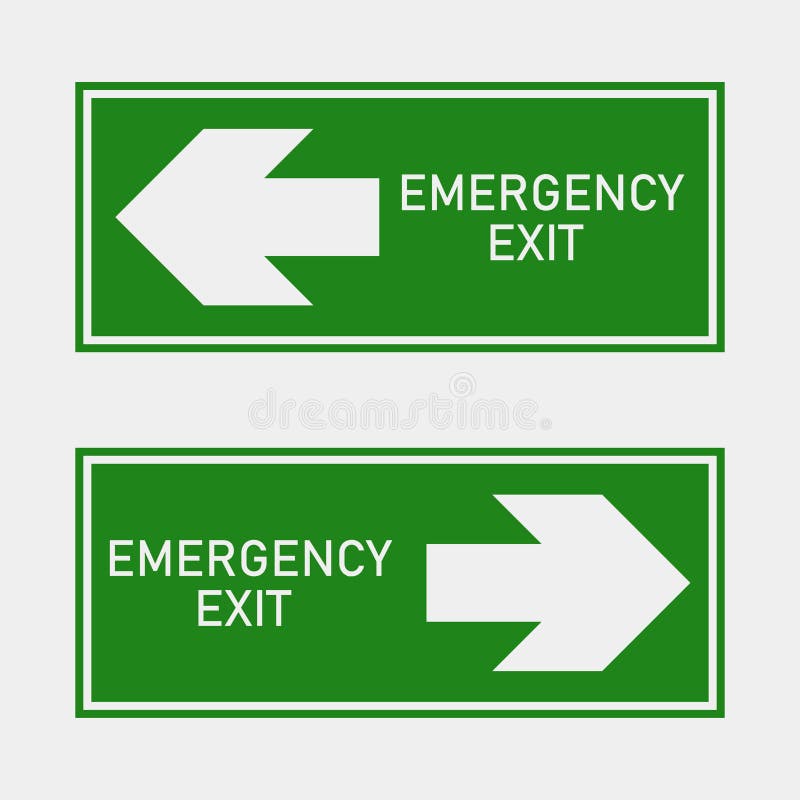 Fire Hazard. Route of Evacuation Vector Icon. the Evacuation Icon ...