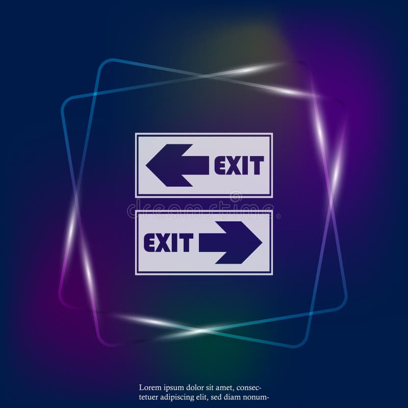 Fire Hazard. Route of Evacuation Vector Icon. the Evacuation Icon ...