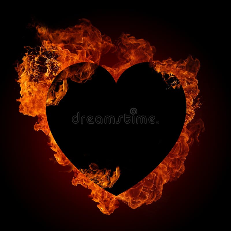 Heart of Fire stock illustration. Illustration of feelings - 11457734