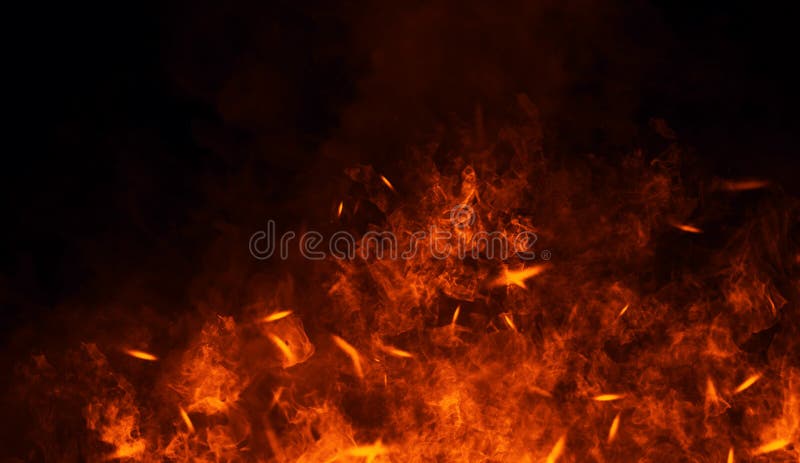 Fire, Heat, Passion, Texture. Fire Particles Embers Background . Design ...