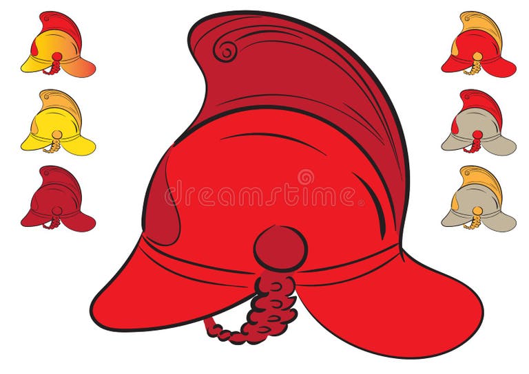 Different Ancient Fire Helmets Stock Illustrations – 3 Different ...