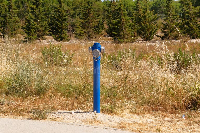 Fire Hidrant for Emergency Fire Access. Typical Red Fire Hydrant. Stock ...