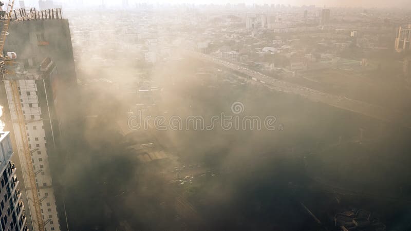 Fire in a High-rise Building Stock Photo - Image of emergency ...