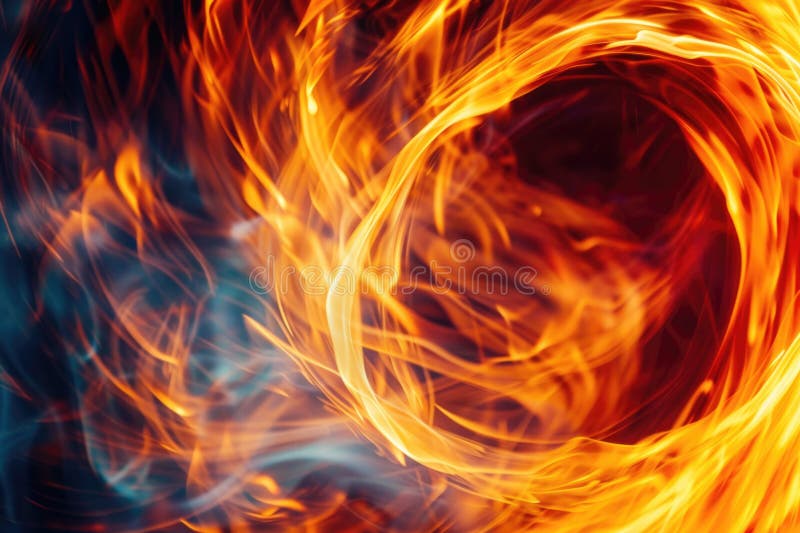 Fire with Hole in Middle of it Stock Photo - Image of yellow, beautiful ...