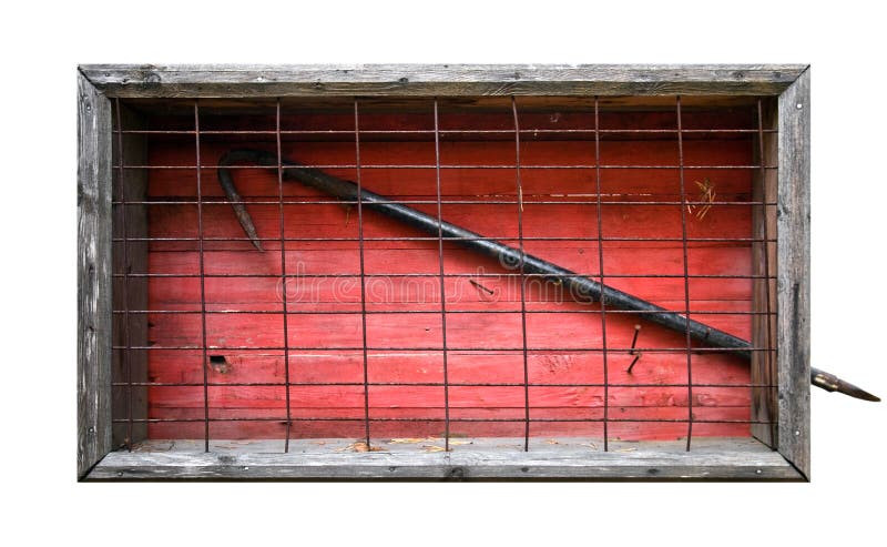 Fire hook in red box stock photo. Image of building, fireman - 21582700