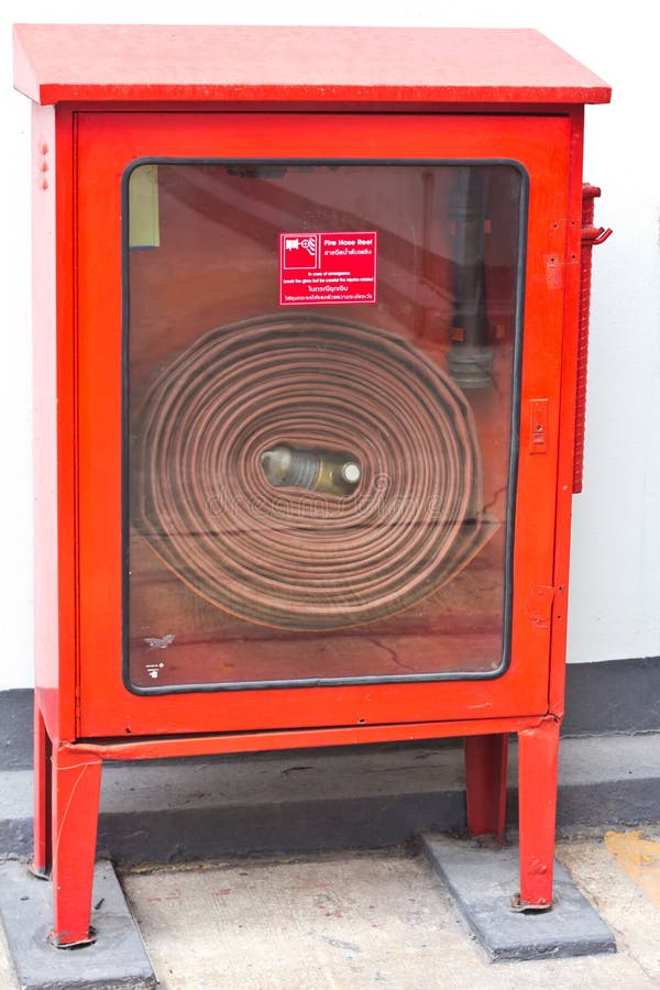 Fire hose in the box stock image. Image of hydrant, outfit - 30207955