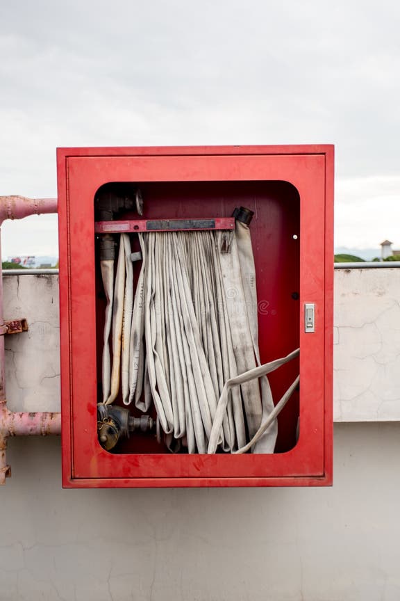 Fire Hose box stock image. Image of pipe, fire, water - 57022175