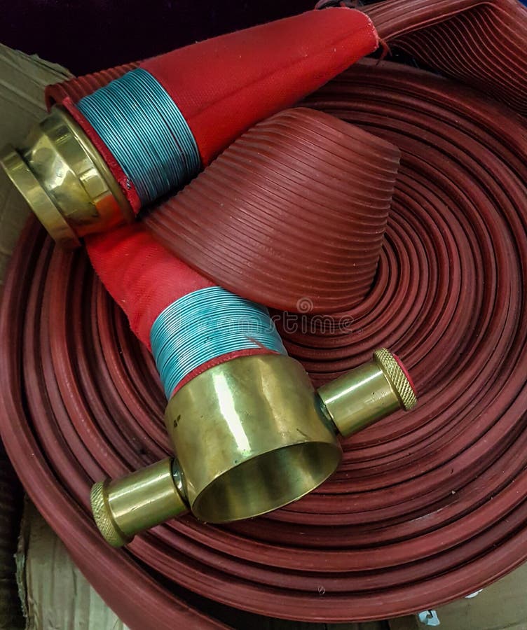 Fire hose cable stock image. Image of hose, industrial - 84008859