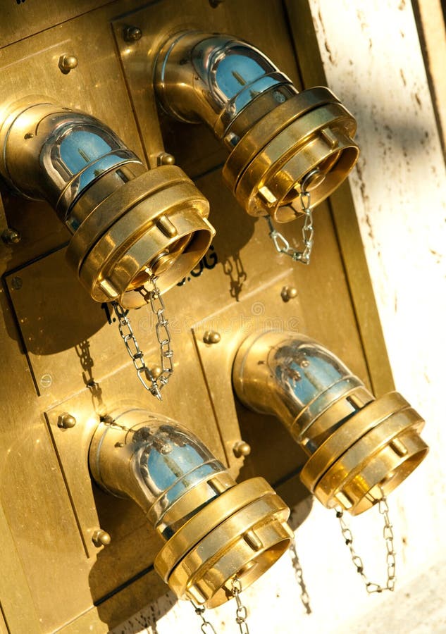 Fire hose connectors stock image. Image of closed, socket - 16665579