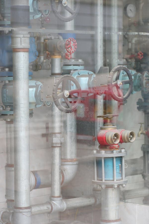 An Fire Hose Hanging on the Wall in an Staircase 15 May 2005 Stock ...
