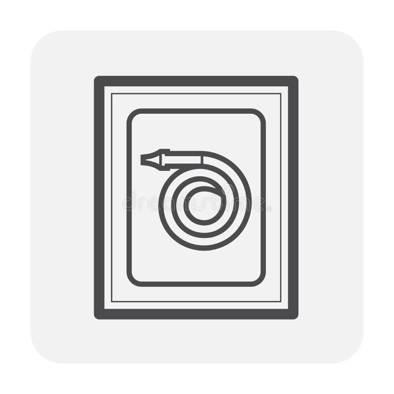 Fire hose icon stock vector. Illustration of rescue - 182800850