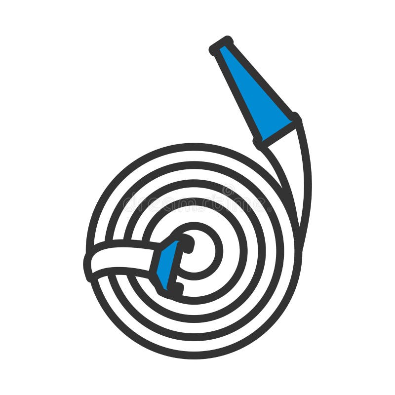 Fire Hose Icon stock vector. Illustration of flame, point - 254847892